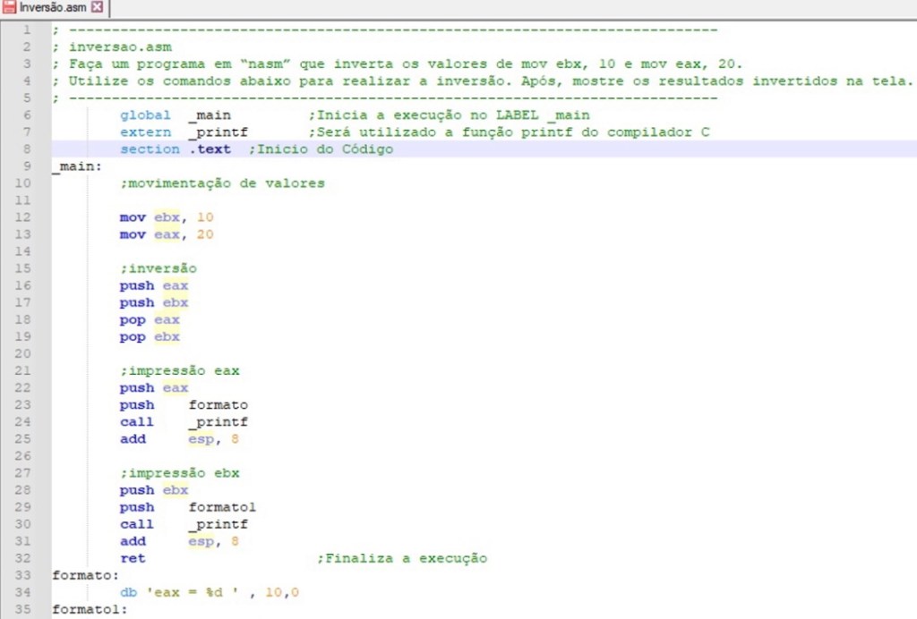 10 passos para instalar o Assembler e executar um código em Assembly no ...